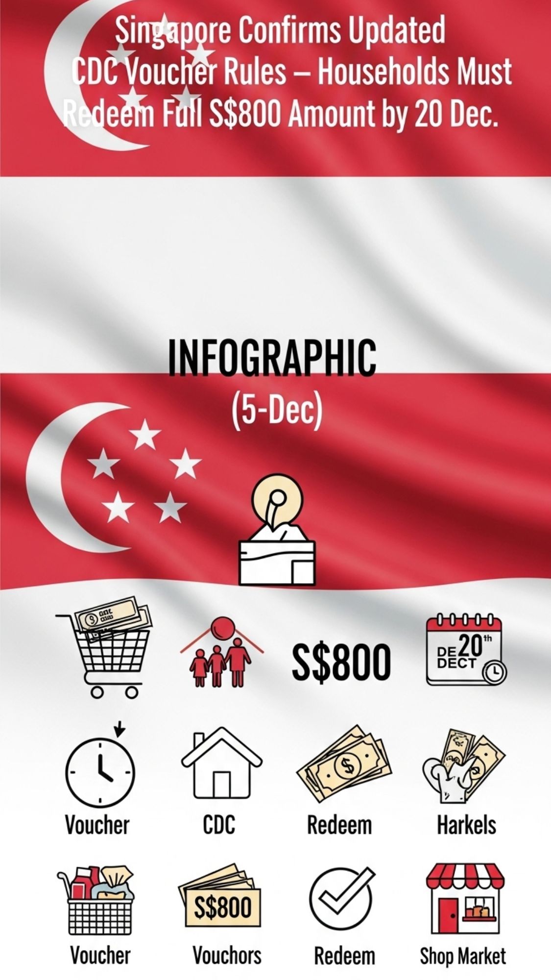 Singapore Confirms Updated CDC Voucher Rules — Households Must Redeem ...